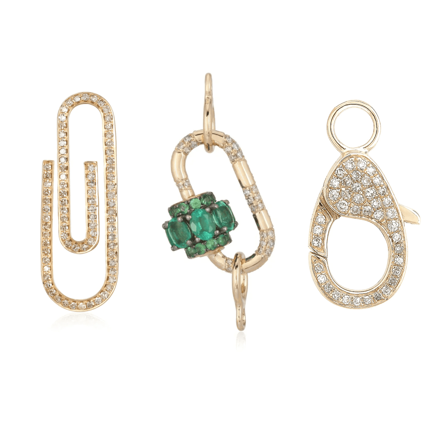 14K Gold Diamond Cross Studs