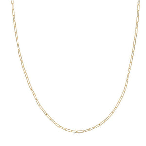 14K Baby Paperclip Chain Necklace