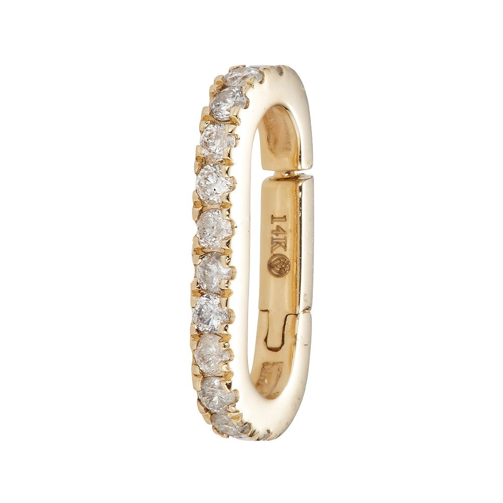 14K Front Diamond Lock
